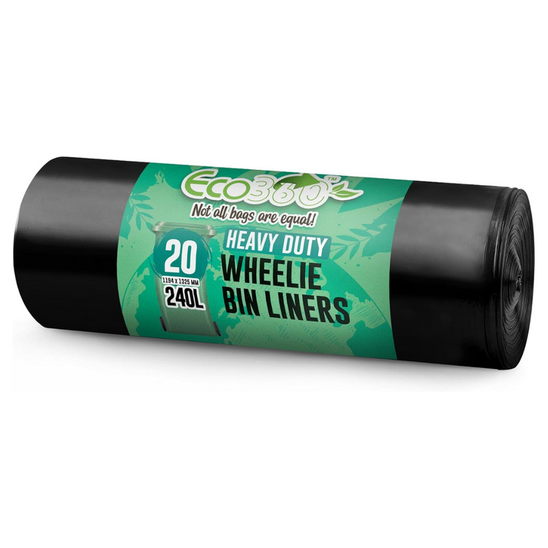 10 x Eco Wheelie Bin Liners 240L – Eco360Hygieneproducts