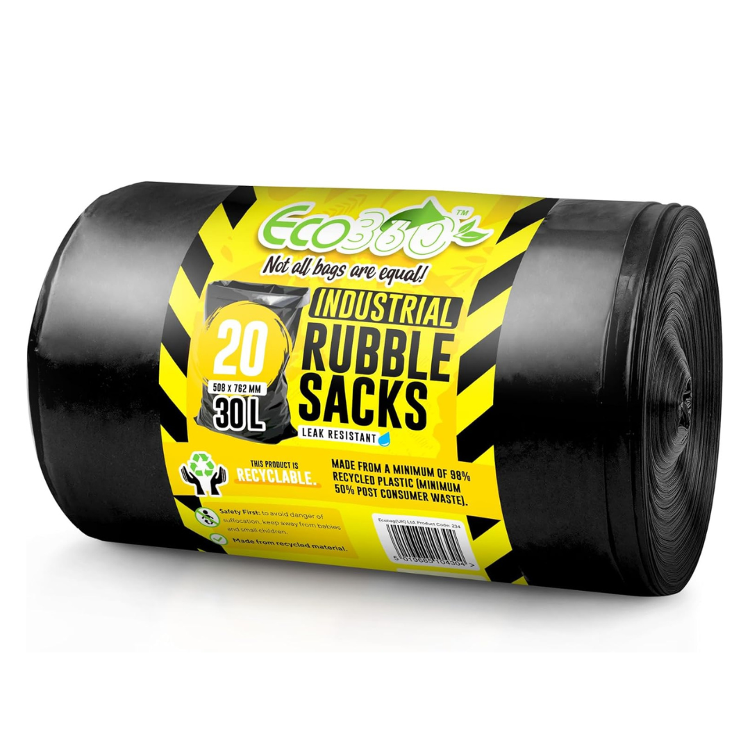 20 x Eco Industrial Rubble Sacks 30L – Eco360Hygieneproducts